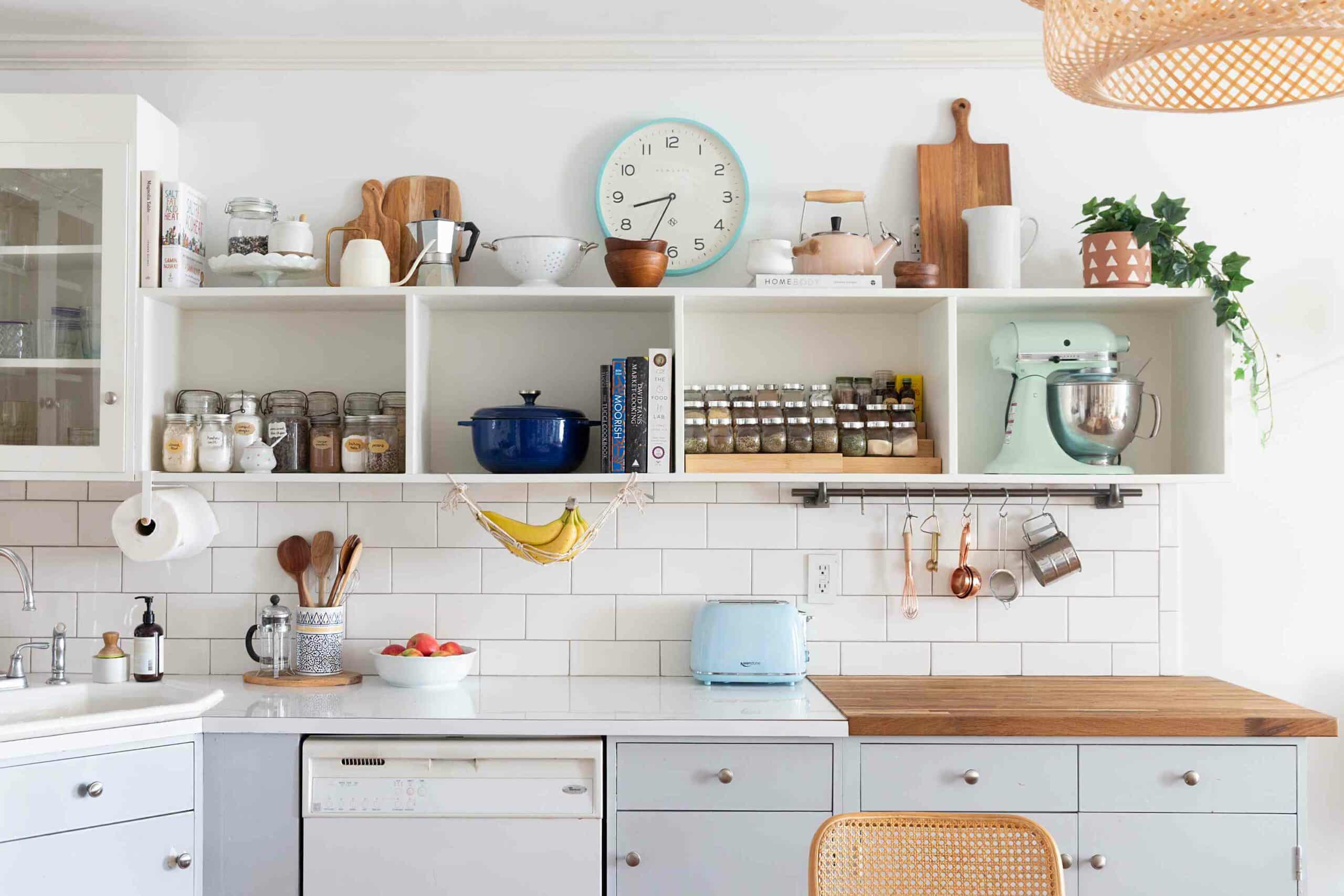 Cupboard with shelves above store