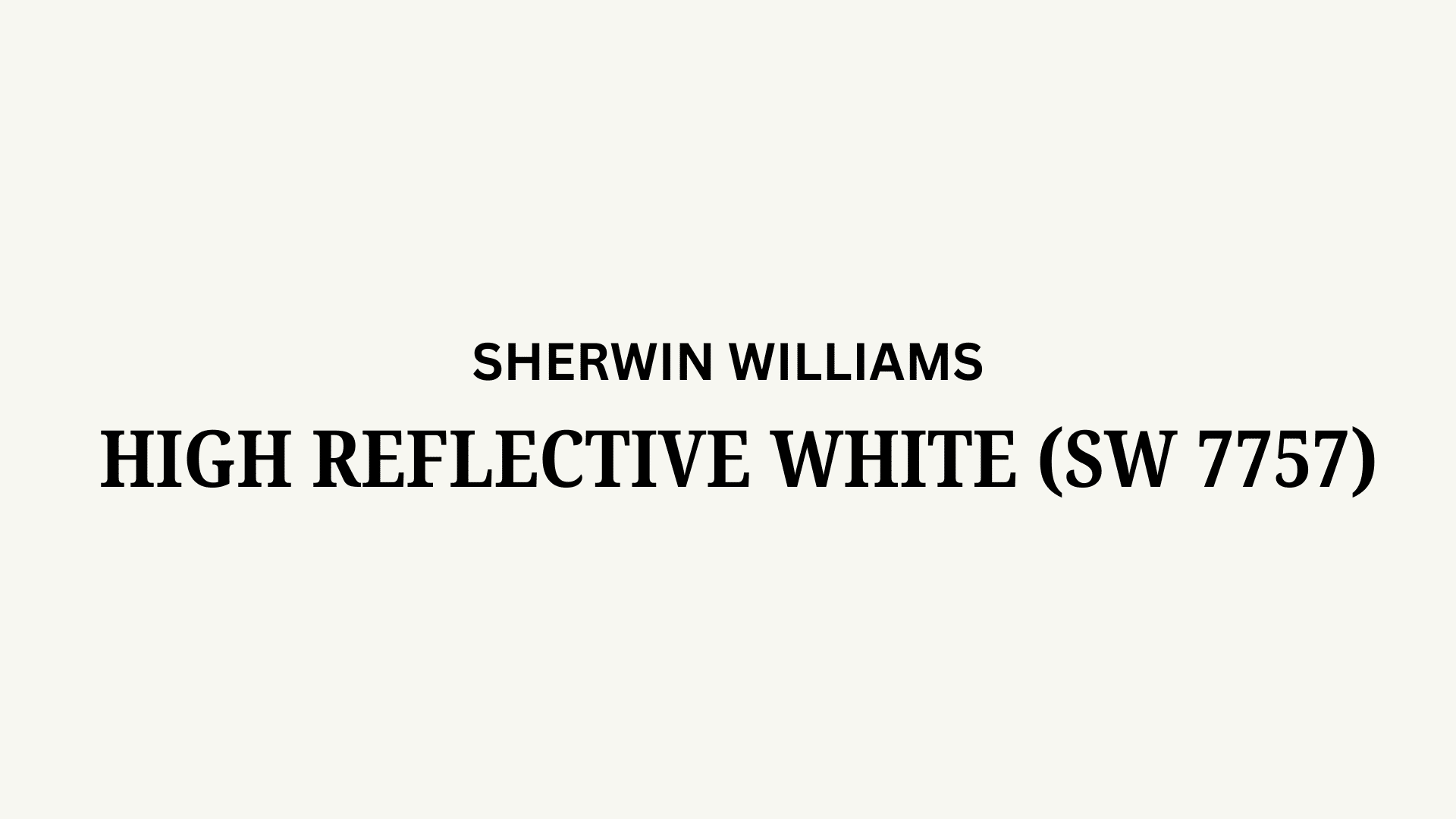 Sherwin Williams' High Reflective White (SW 7757): A Review ...