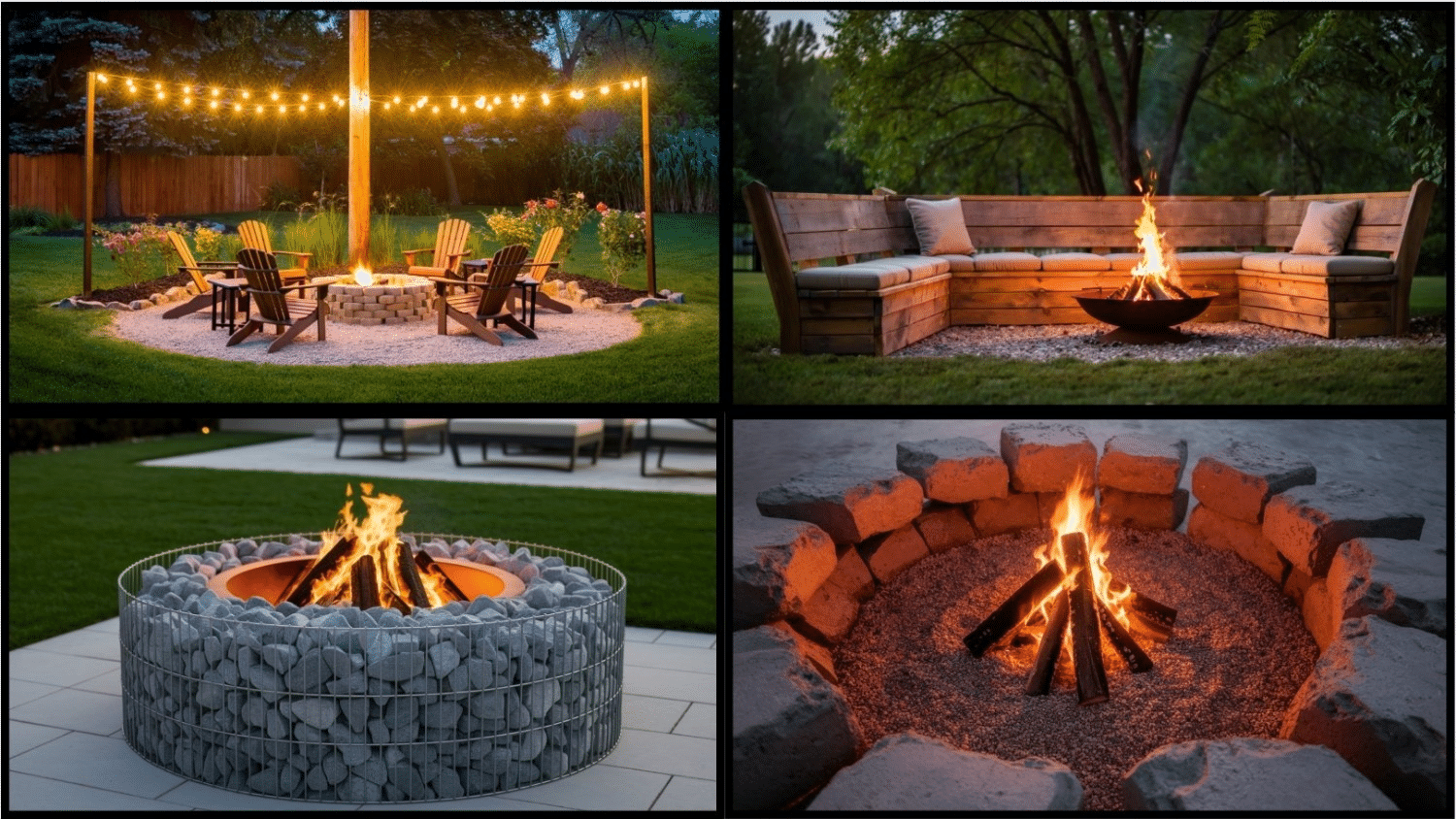 35 Cozy & Low Cost Fire Pit Landscape Ideas You'll Love - Enthralling ...