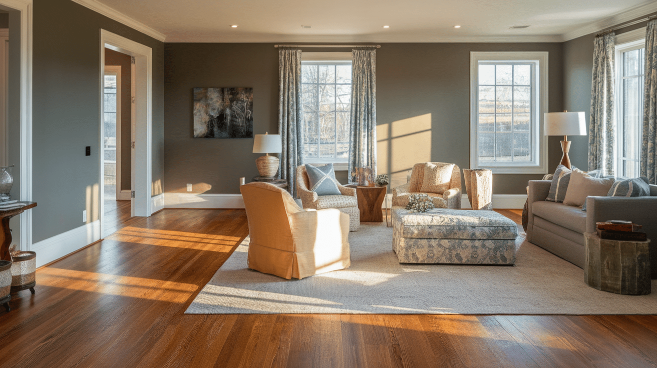 11 Floor Colors That Complement Grey Walls - Enthralling Gumption