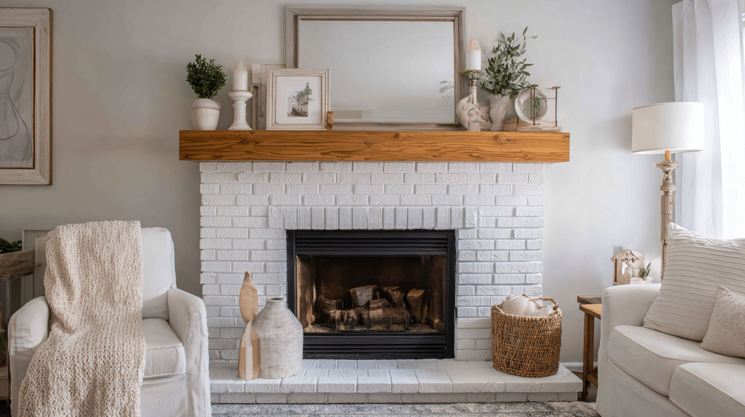 30 Painted Brick Fireplace Ideas: Before & After Guide - Enthralling ...