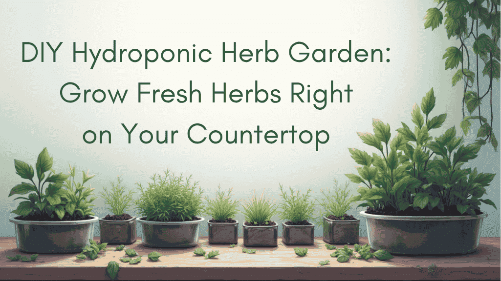 DIY Hydroponic Herb Garden: Grow Fresh Herbs Right on Your Countertop ...