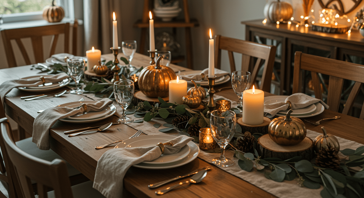 17 Thanksgiving Table Decor Ideas You Can Recreate at Home - Enthralling Gumption
