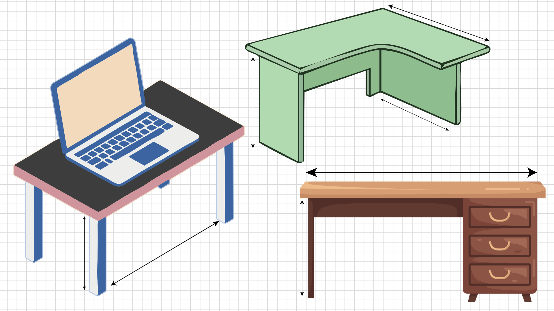 Desk Dimensions Chart and Size Breakdown - Enthralling Gumption