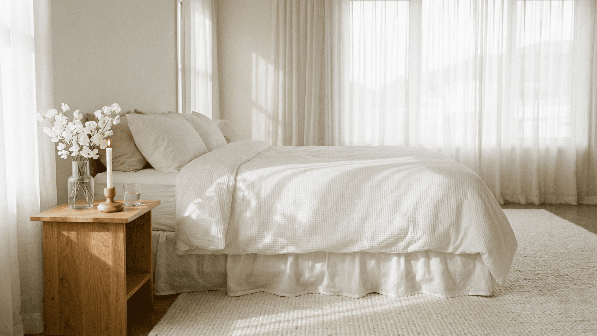 20 White Bedroom Design Ideas for a Calm, Stylish Space - Enthralling ...