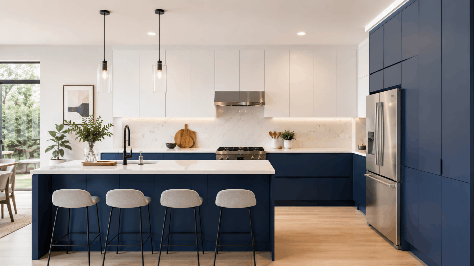 25 White and Blue Kitchen Ideas to Inspire You
